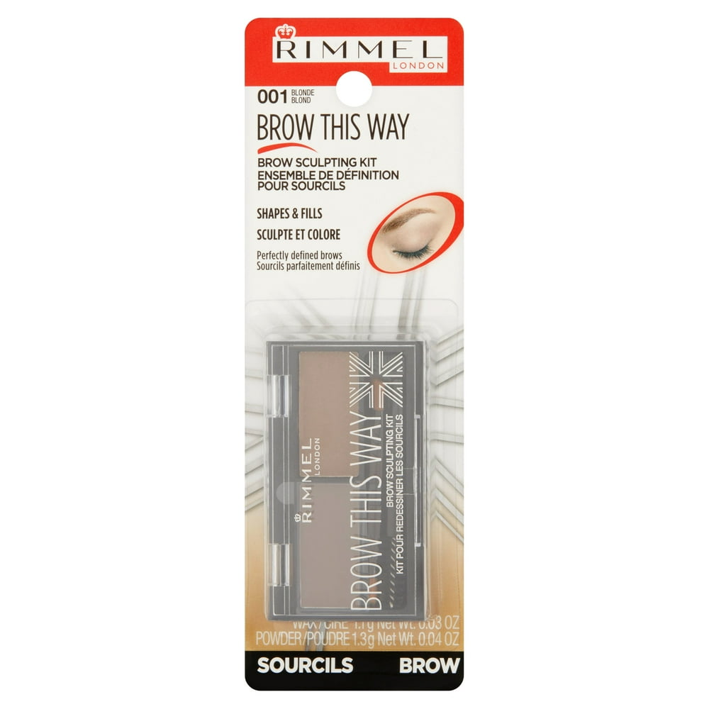 Rimmel Brow This Way Brow Sculpting Kit, Blonde - Walmart.com - Walmart.com