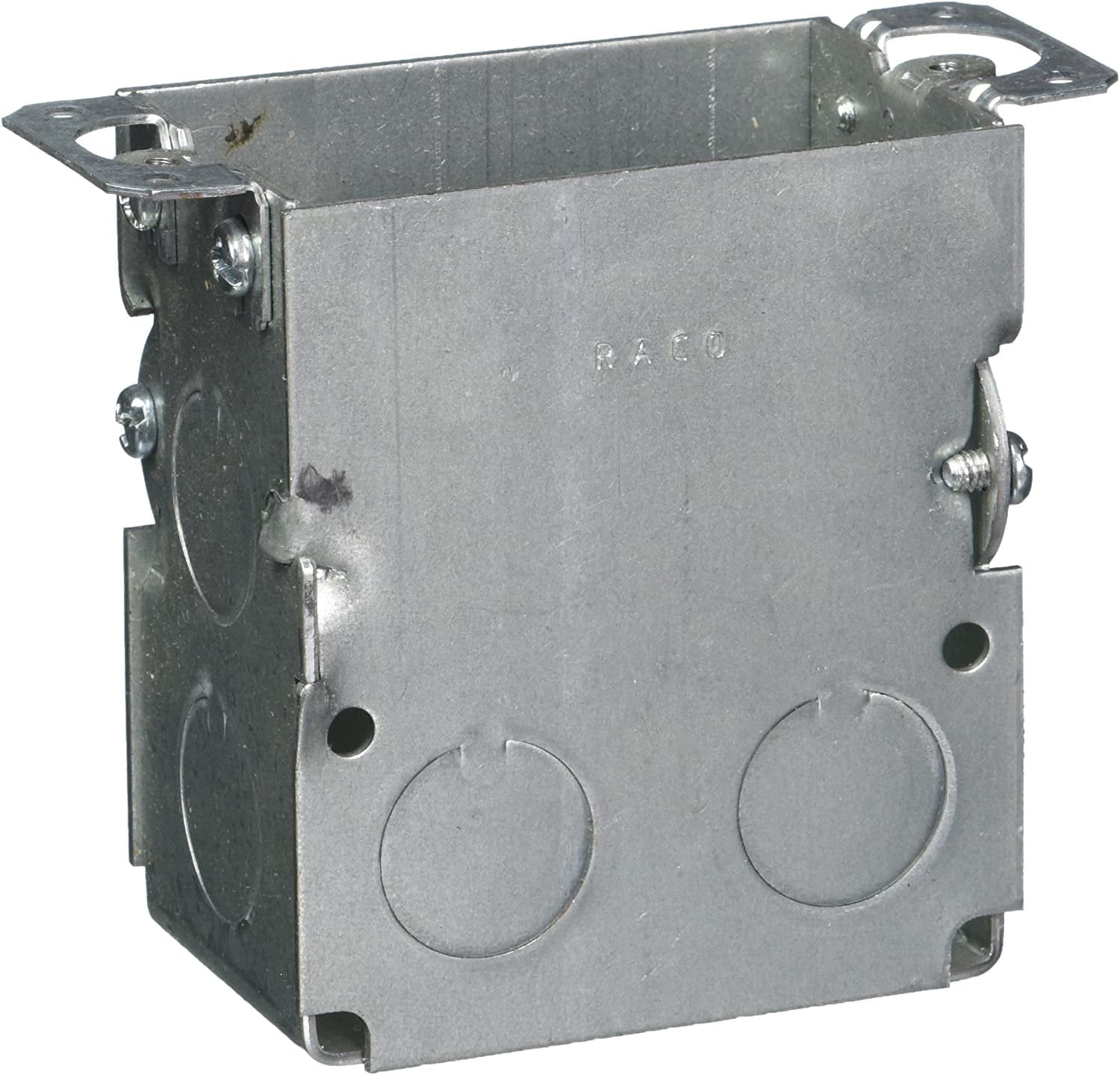 HubbellRaco 8590 Single Gang Switch Box with Conduit Knockouts ...