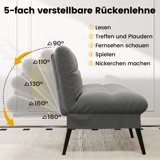 COMHOMA Extra Long Convertible Comfortable Futon Sofa Bed, Large ...
