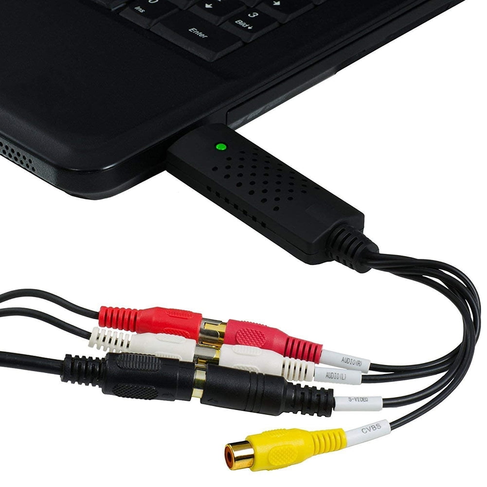 Tarjeta de captura de video USB 2.0 de 1 canal VCR VHS a DVD DVR ...