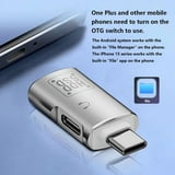FIEWESEY Mini USB C to Music with USB 3.0 Flash Drive Adapter Connector ...