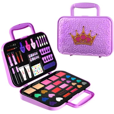 Sendida Washable Real Makeup Kit for Girls - Safe & Non-toxic Playset ...