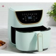 6-Quart Air Fryer with 8 Functions and a Touchscreen Display Aqua ...
