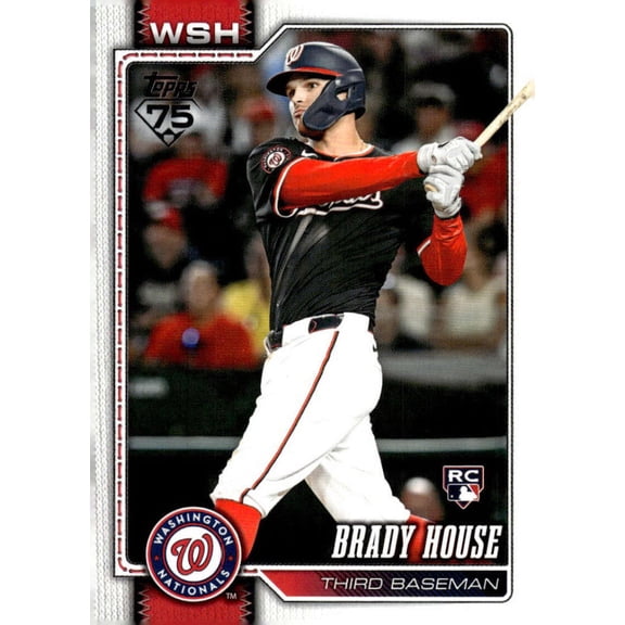2026 TOPPS #170 BRADY HOUSE RC WASHINGTON NATIONALS BASEBALL OFFICIAL ...