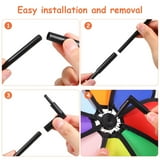 Outdoor Decor: 2Pcs Plastic Flower Wind Spinners, Colorful Windmill ...