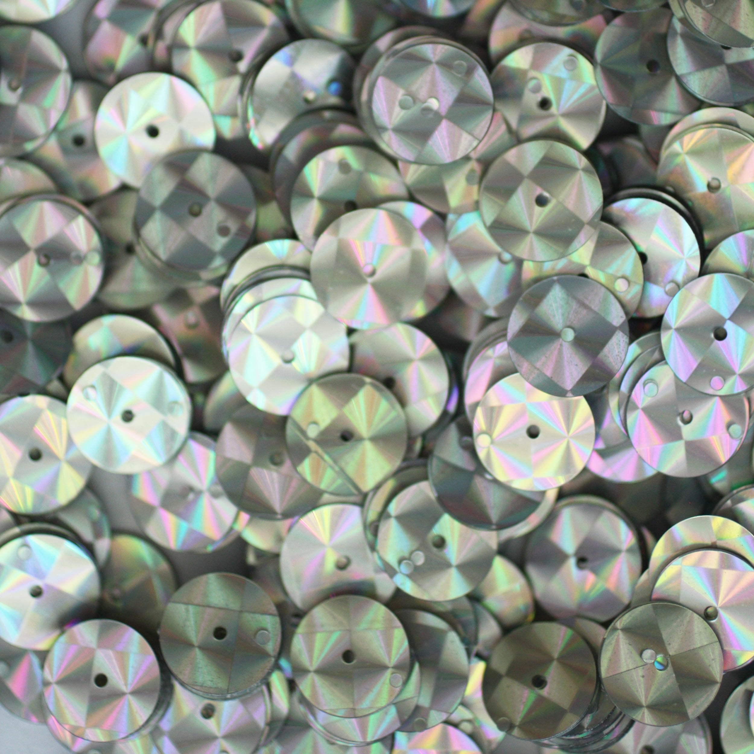 Silver Sequins 10mm Prism Multi Reflective Metallic Made in USA ...