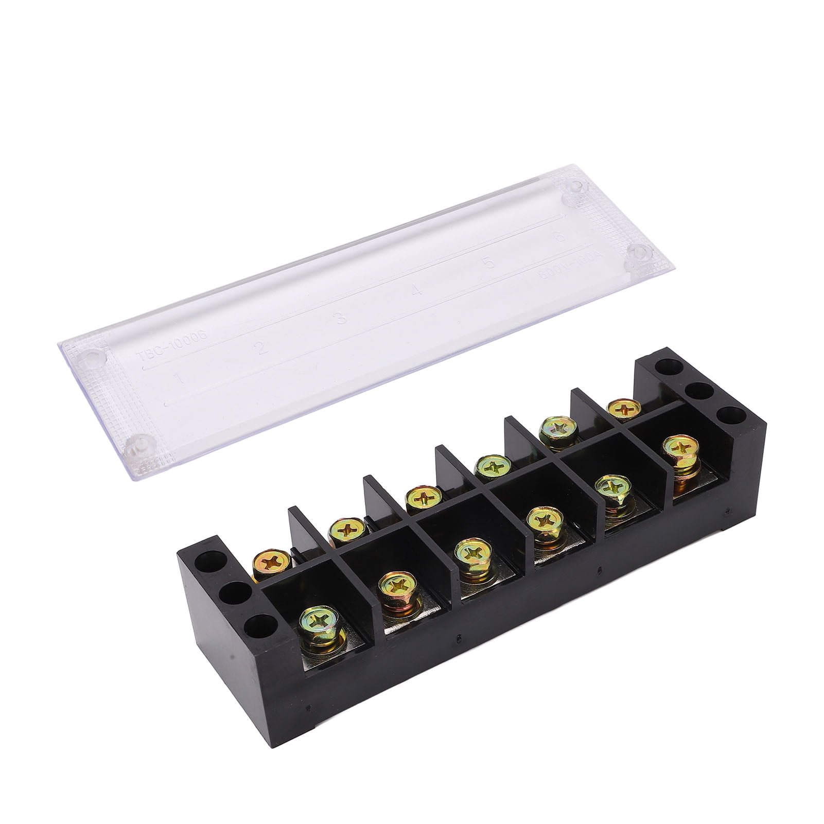 Terminal Block, 100A Terminal Strip Block For Home 6 Positions ...