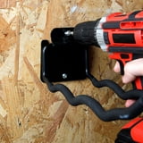 Hyper Tough 12-inch Flip-up Wall Mount Tool Hanger Vinyl Coated Steel ...