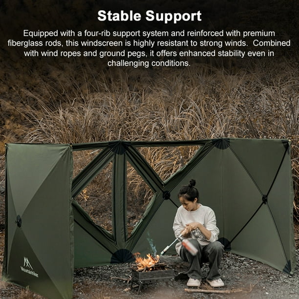 Camping Windbreak Stove Windscreen Beach Picnic Windshield Sunshade ...