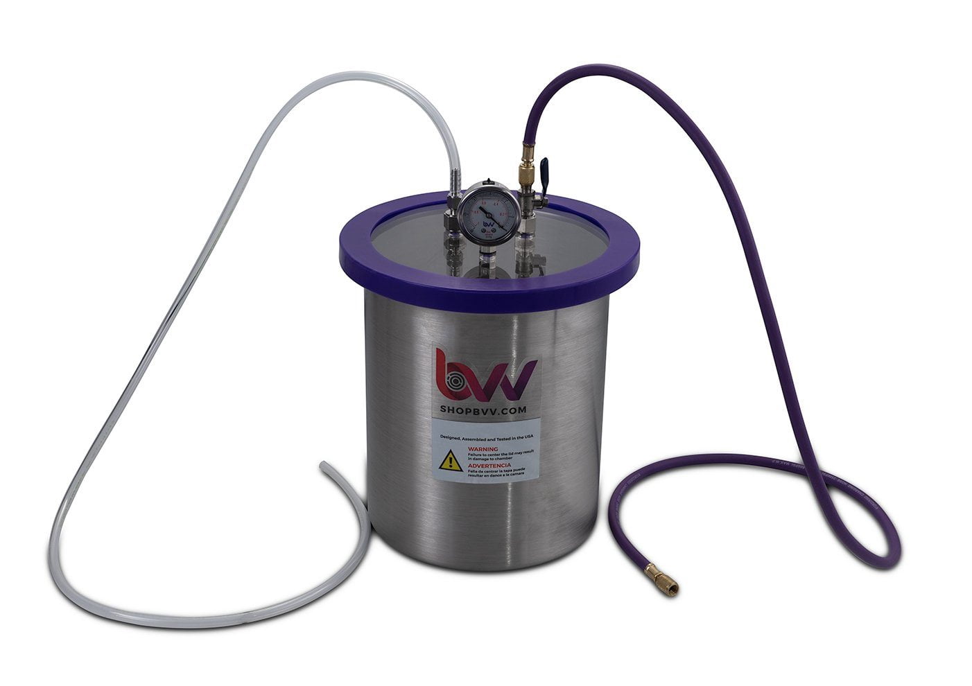 BVV 3 Gallon Stainless Steel Resin Trap Vacuum Chamber - Walmart.com
