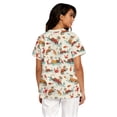 Binienty Aquatic Animal Pattern Medical Scrubs for Women Breathable V ...