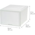 IRIS USA 42 Qt. Stackable Storage System for Clothes, Large, 3 Pack ...