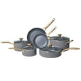 Beautiful 10 PC Cookware Set, Grey Smoke by Drew Barrymore - Walmart.com