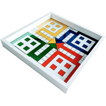 African Ludo Wooden Board Game for Adults, 2-4 Players, Family & Travel ...