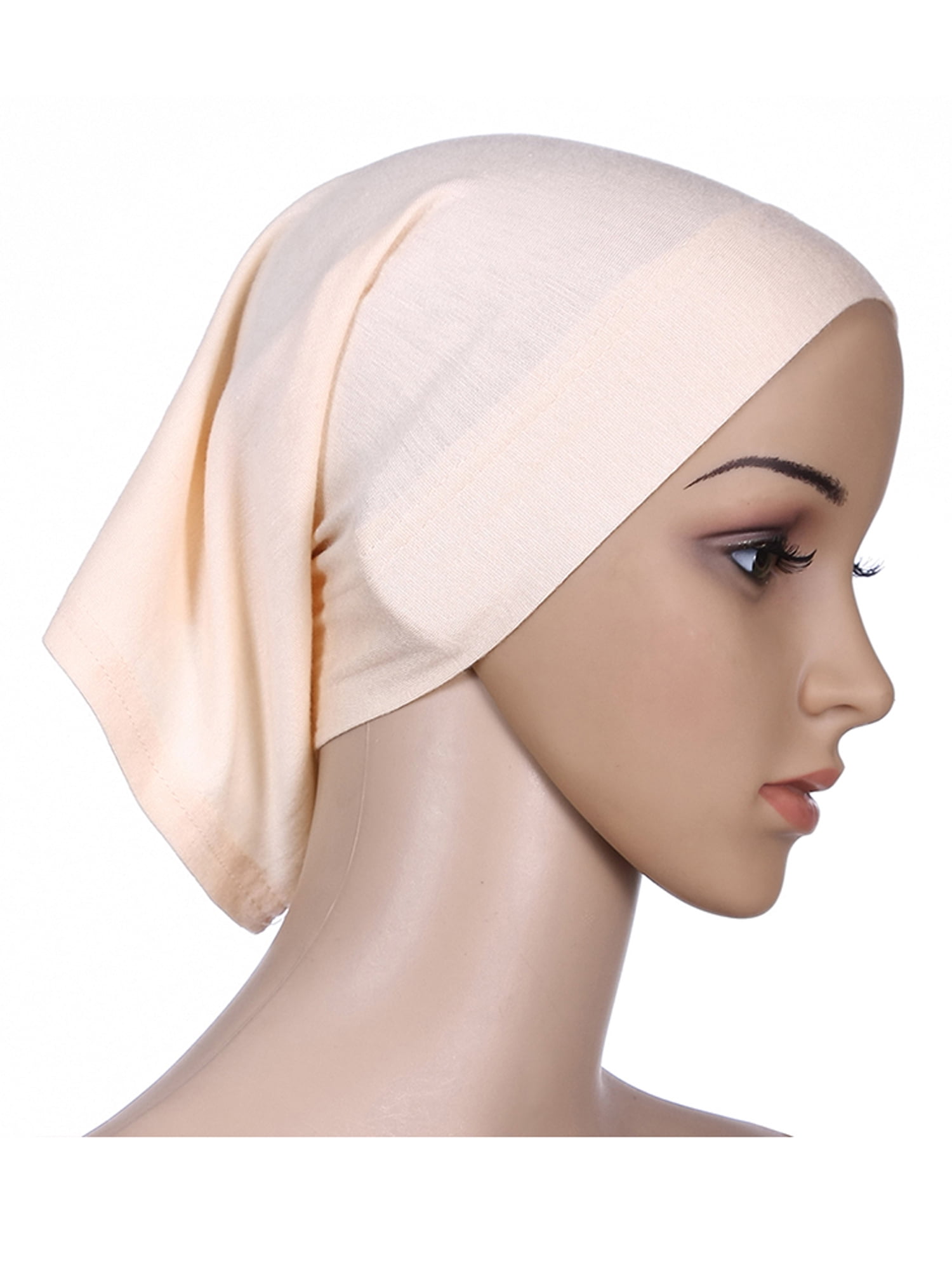 Women's Muslim Islamic Under Scarf Cap Bonnet Ninja Shiny Hijab Neck ...