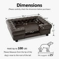 MCombo Pet Sofa Bed Dog Couch for Small Dogs, Faux Leather Dog Sofa ...