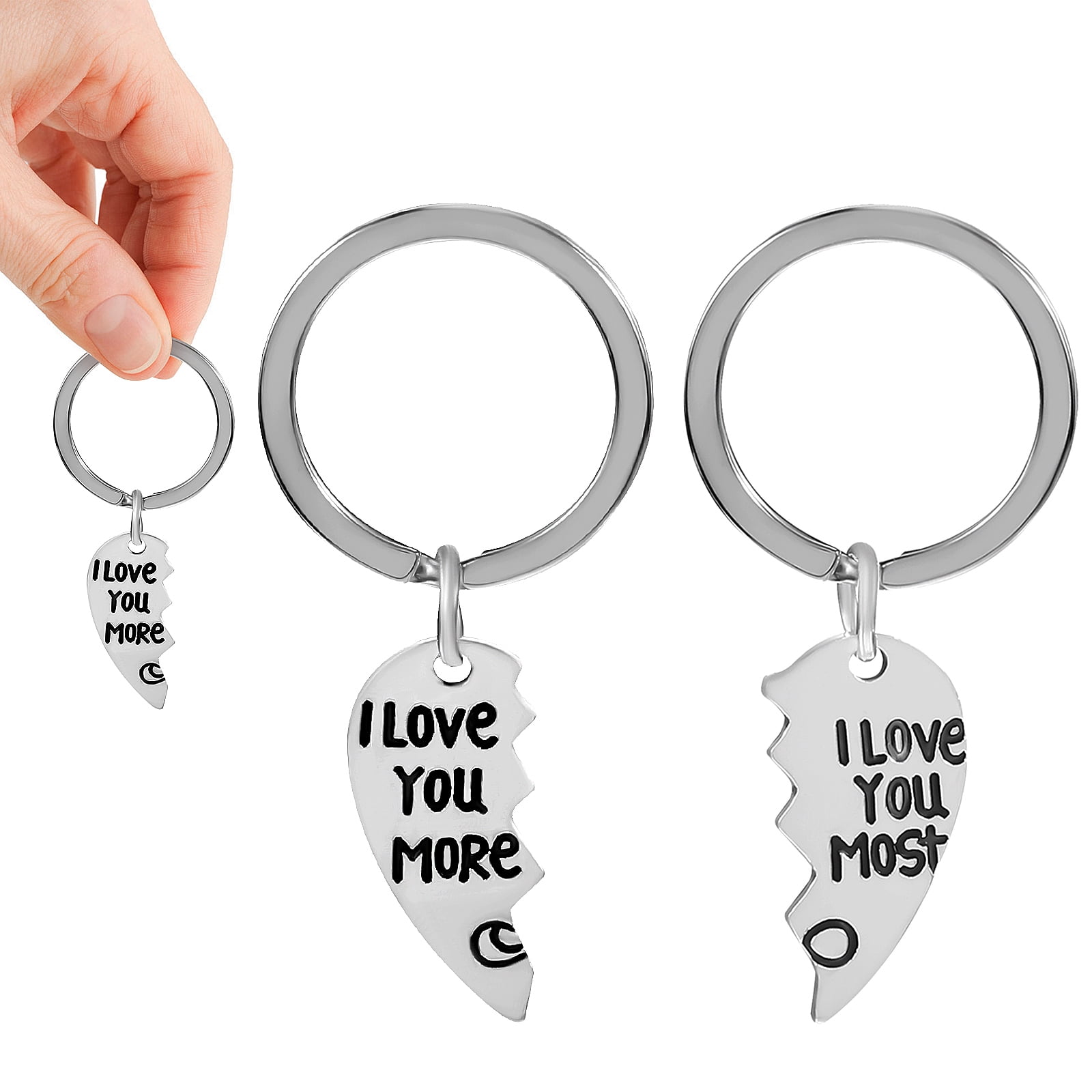 Click here for Kakowely 1 Pair Couple Keychains I Love You Most/M... prices
