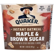 Quaker Instant Oatmeal Chocolate, 6 Packets - Walmart.com