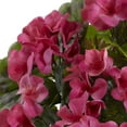 Indoor Outdoor Uv Resistant Geranium Artificial Bush, Set Of 4 ...