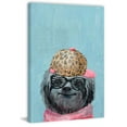 Marmont Hill Hipster Sloth Canvas Wall Art - Walmart.com