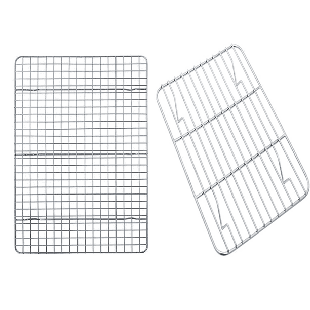 Baking Rack Cooking Rack Set of 2 - 15.4" x 11.5" Stainless Steel Wire ...