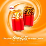 Coca-Cola Zero Sugar Orange Cream Soda Pop, 12 fl oz 12 Pack Cans ...