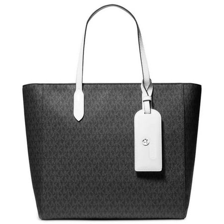 MICHAEL KORS Sinclair Medium Logo Tote Handbag White Trim | Walmart Canada