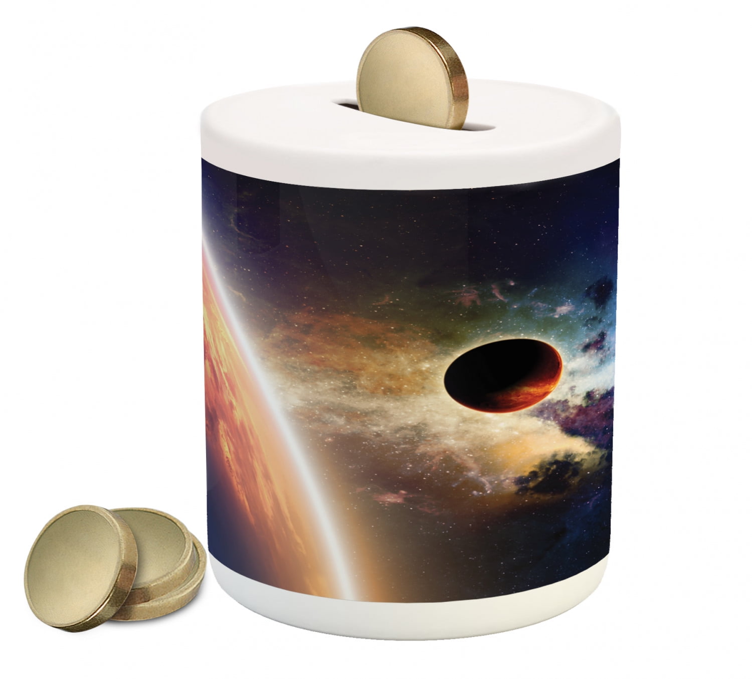 Outer Space Piggy Bank, Comet Approaches Vibrant Planet Scientific ...