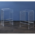 Fox Hill Trading 23.75 in. Acrylic Nesting Counter Stools - Set of 2 ...
