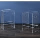 Fox Hill Trading 23.75 in. Acrylic Nesting Counter Stools - Set of 2 ...