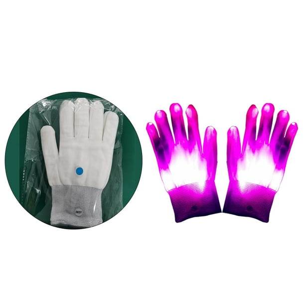 Iluminación LED Guantes de neón Suministros para fiestas rave Luces de ...