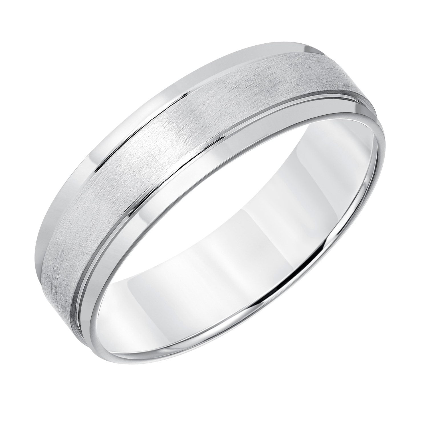 Brushed Finish Band in 14K Gold, 6mm - Samsclub.com