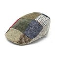 Hanna Hats Tweed Driving Cap 100% Wool for Men Donegal Patchwork ...