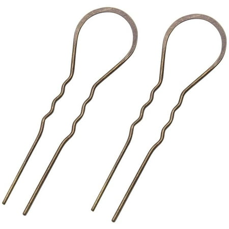 10pcs U Shaped Hair Pins Metal Bun Hair Pins Wavy Bobby Pin Hair Clips ...