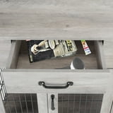 Dog Crate, Wood Dog House End Table with Drawer, Wooden Pet Crate Side ...