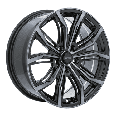 17x7.5 RTX Black Widow Hyper Silver Wheel 5x4.5 (42mm) - Walmart.com