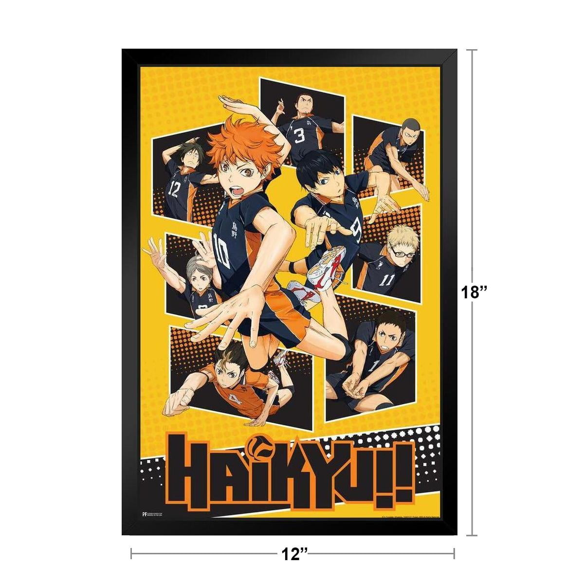 Buy Haikyuu Poster Karasuno High School Volleyball Team Shoyo Anime ...