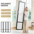 4 Panel Acrylic Room Divider Privacy Screen - Freestanding Frosted ...