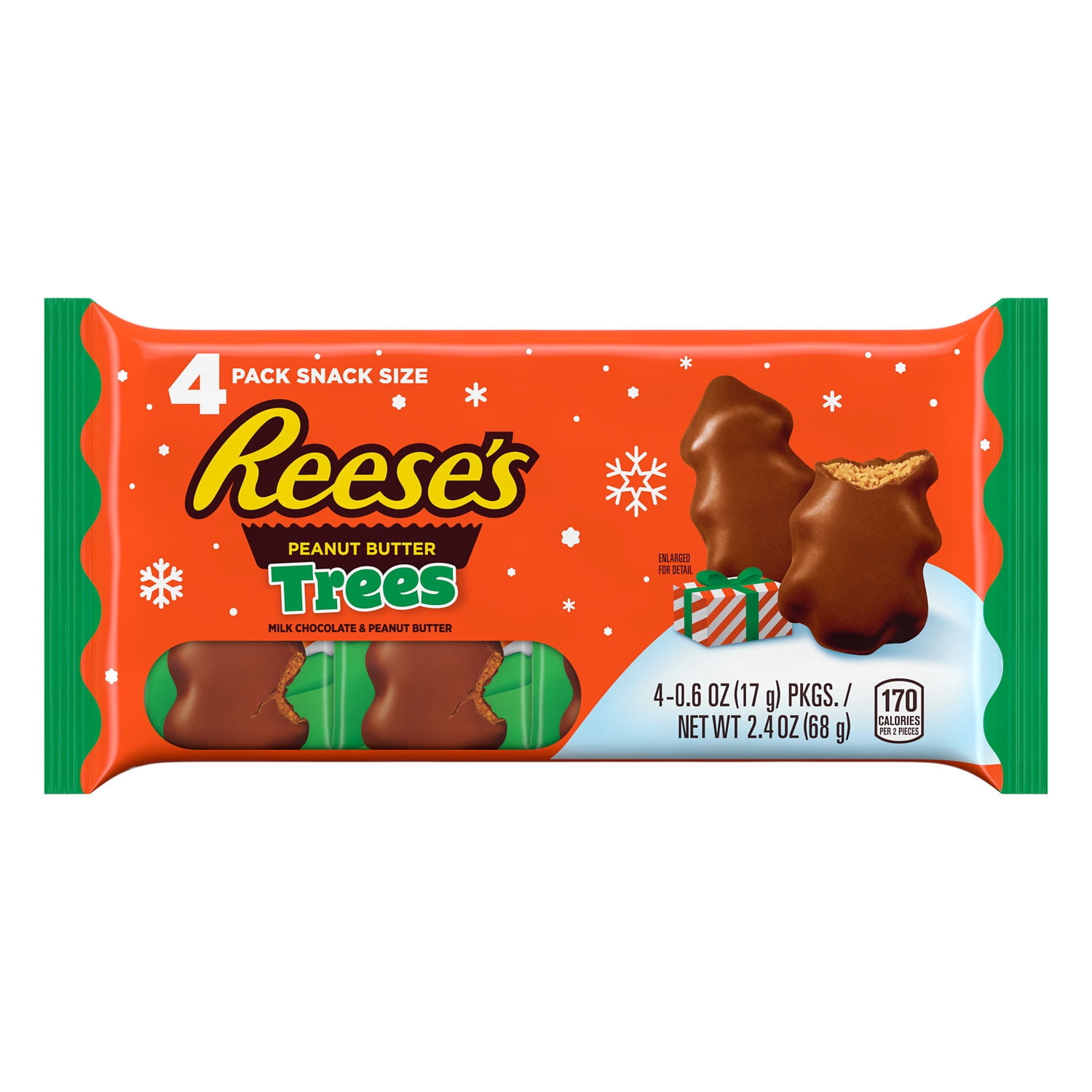 Buy REESE'S, Milk Chocolate Peanut Butter Trees Snack Size Candy ...
