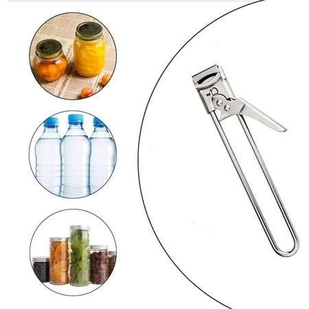 Lid opener, bottle opener made of stainless steel, multi-function can ...