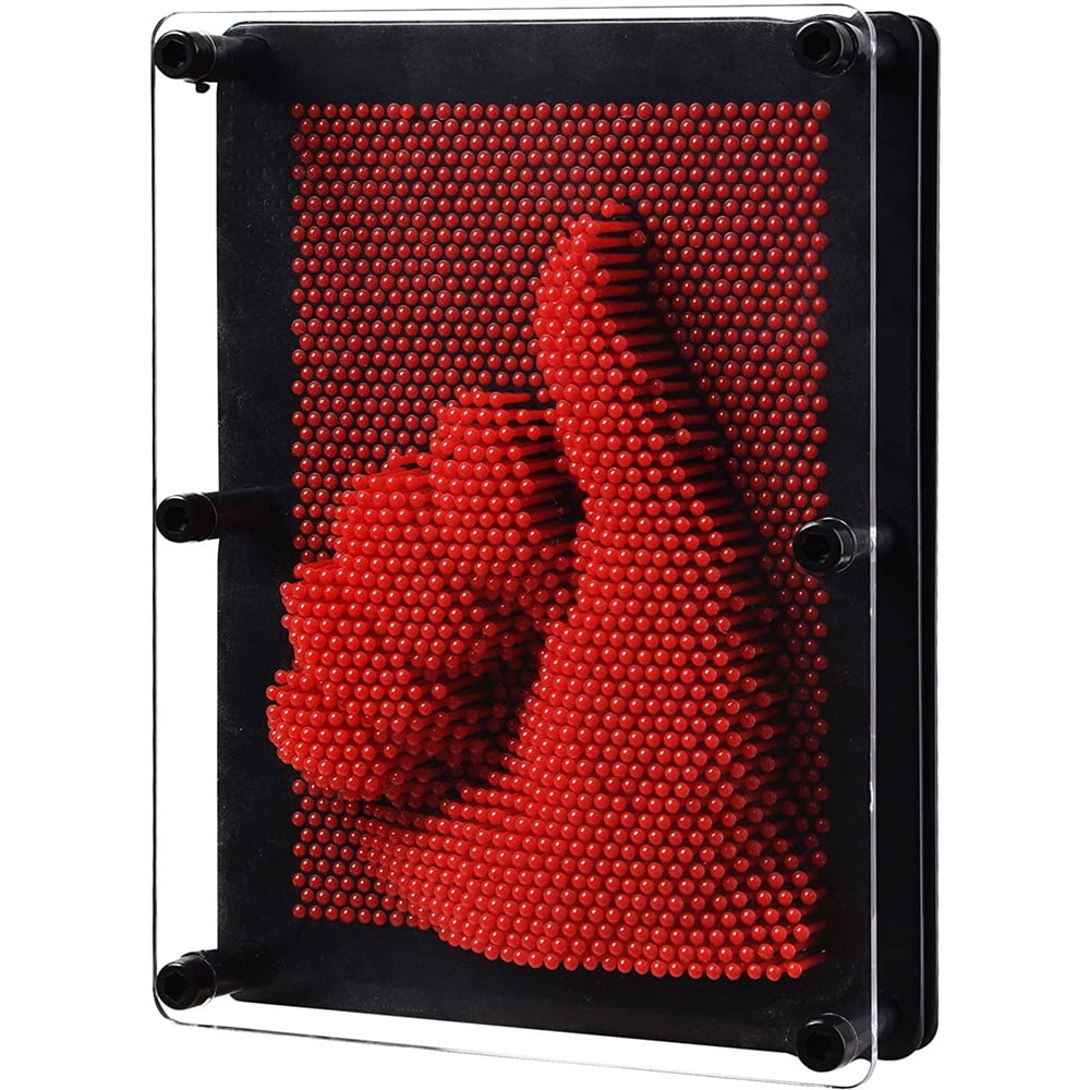 HLONK 5 X 3.8 inch(Red) 3-Dimensional Pin Sculpture- Children & Adults ...