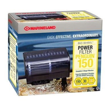 Marineland Penguin Power Filter, 200B - 30 to 50 gal - 200 GPH ...