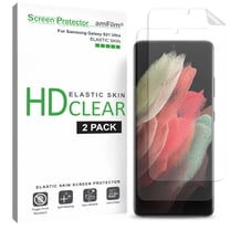 amFilm (2 Pack) Ultra Glass Screen Protector for Samsung Galaxy S21 ...