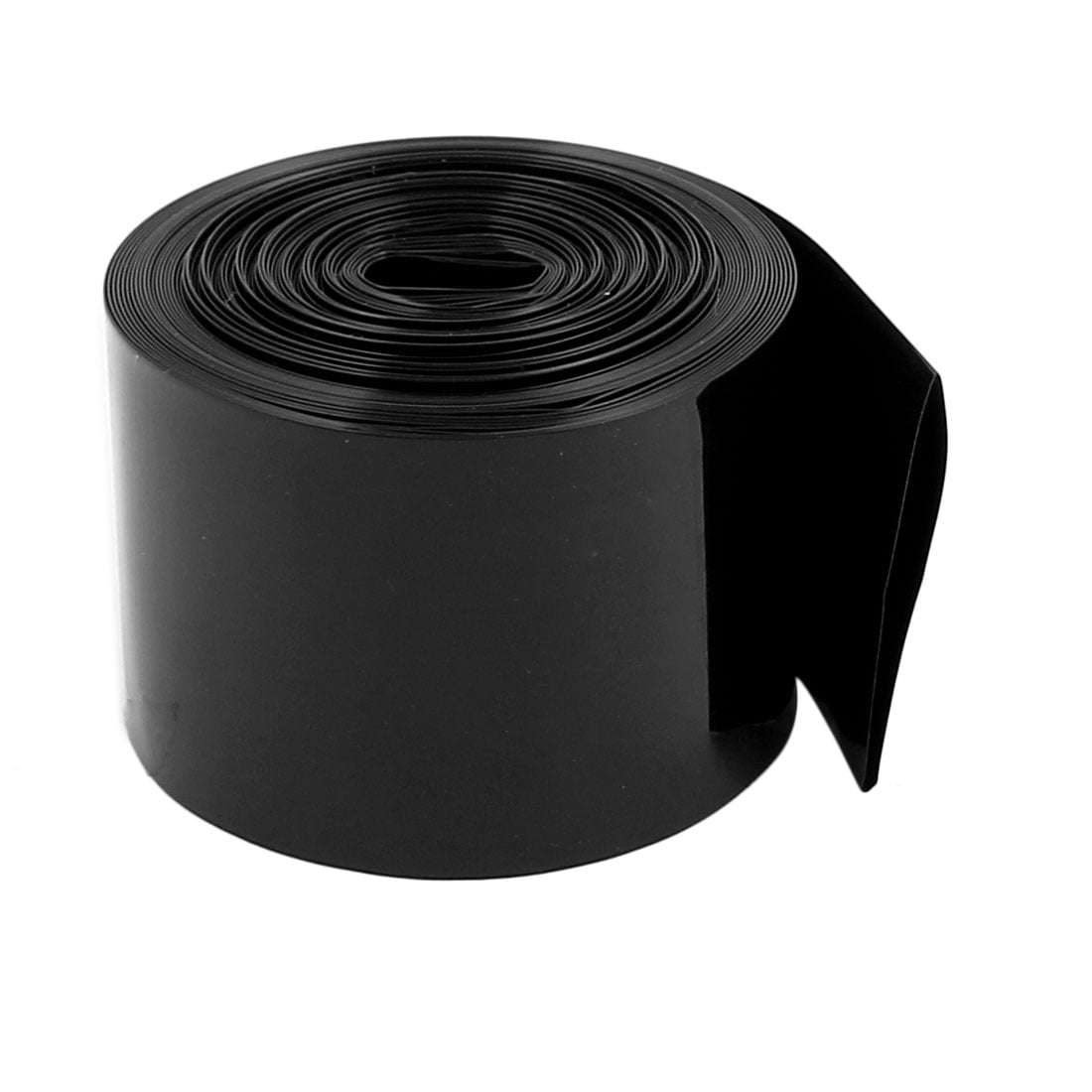 30mm Flat Width 2.2M Length PVC Heat Shrink Tube Black for 18650 ...
