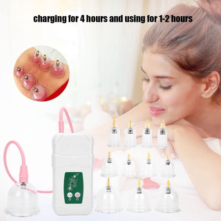 Cergrey Body Cupping Cup,12pcs Vacuum Suction Cupping Cup Adjustable ...