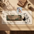Personalized Leather Keyboard Mat for Dad, Custom Sketch Workspace ...