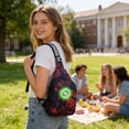 Chest Bag Crossbody Bag Adjustable Strap Lightweight Multi Pocket ...