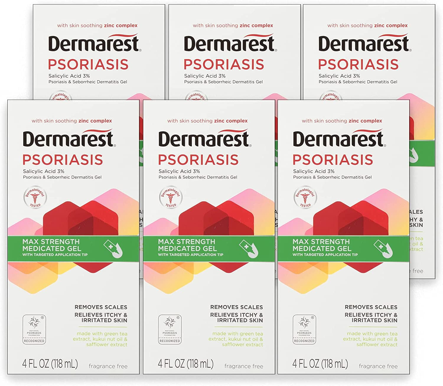 Dermarest Psoriasis Medicated Treatment Gel, Dermatologist Tested, 4 ...