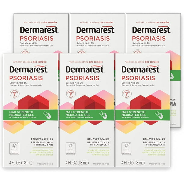 Dermarest Psoriasis Medicated Treatment Gel, Dermatologist Tested, 4 ...