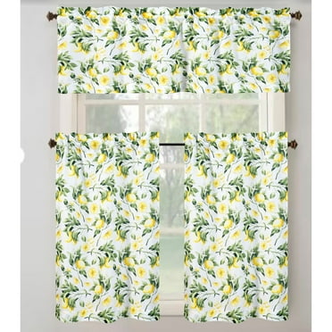 RT Designer's Collection Tribeca Lemons Printed 3 Pieces Kitchen ...